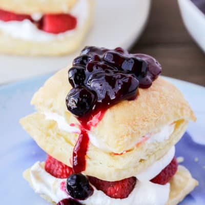 Mixed Berry Napoleon with Puff Pastry - Delicious Little Bites