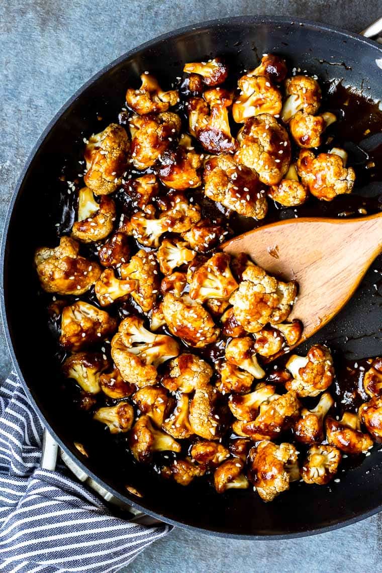 20 MINUTE Sesame Cauliflower Recipe - Delicious Little Bites