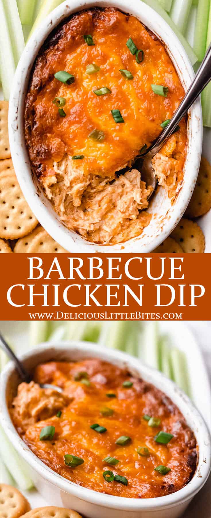 Barbecue Chicken Dip (Gluten Free + Keto Friendly) - Delicious Little Bites