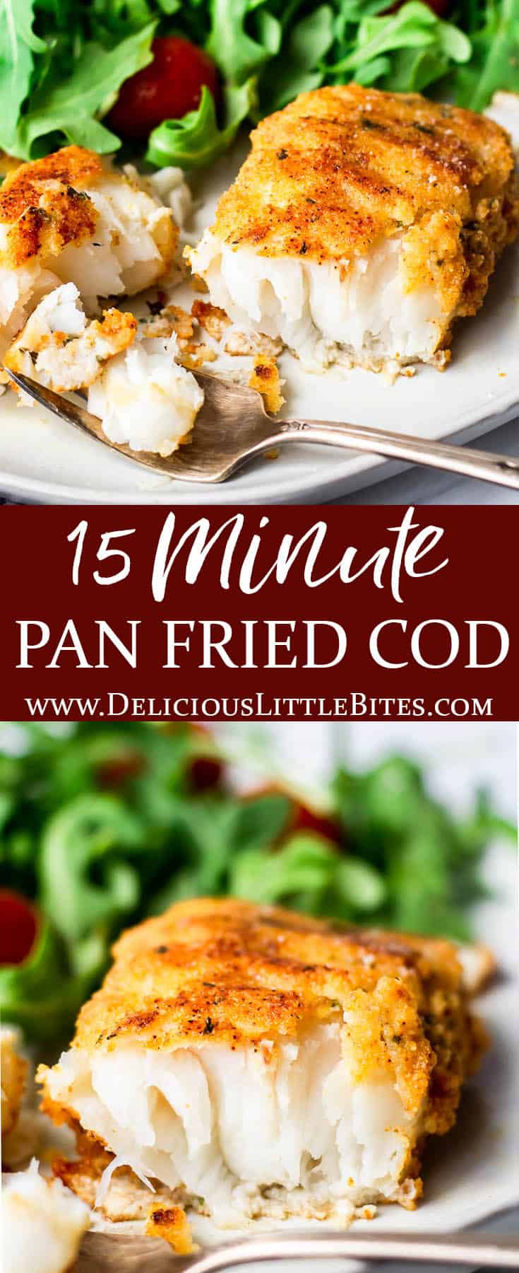 Pan-Fried Cod Recipe (Gluten Free & Keto Friendly) - Delicious Little Bites