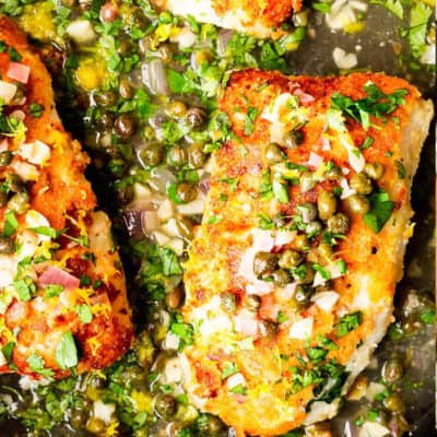 Cod Piccata - Delicious Little Bites