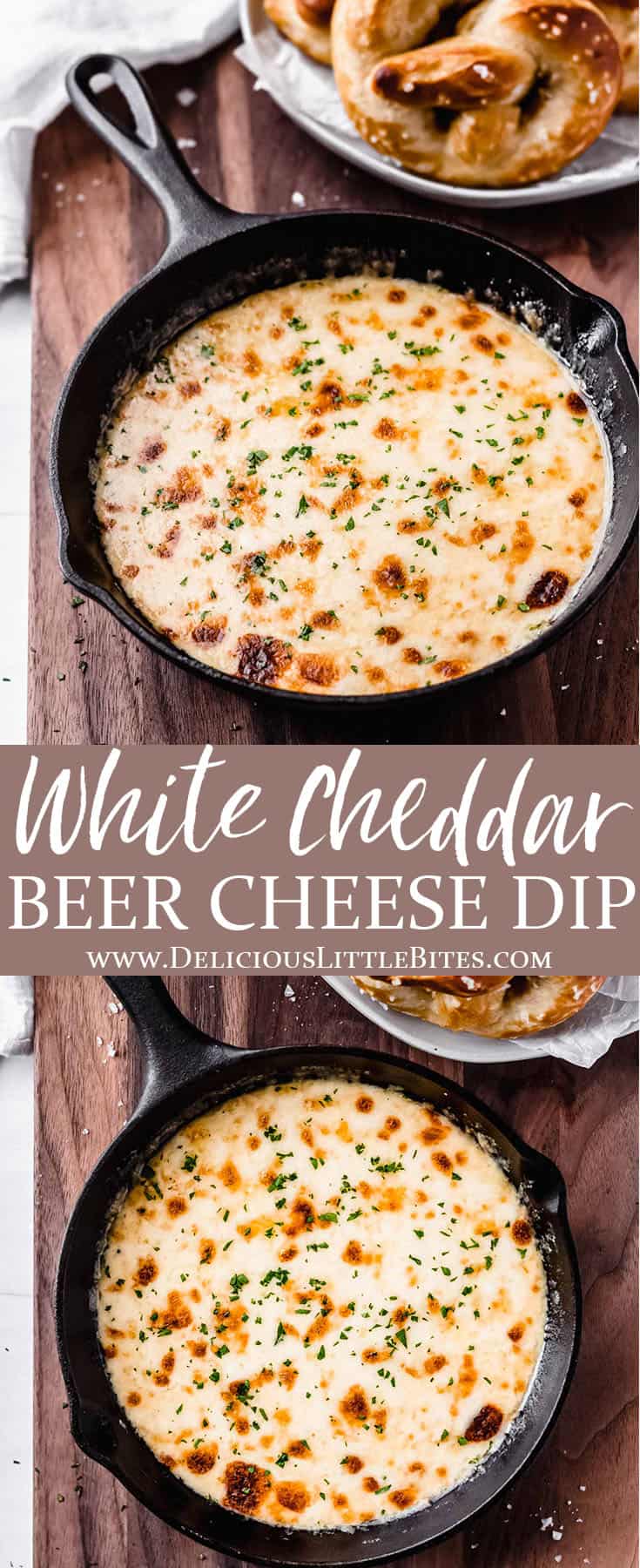 Creamy White Cheddar Beer Cheese - Delicious Little Bites