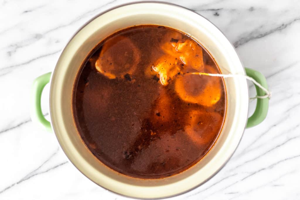 Homemade Beef Stock (Brown Stock) - Delicious Little Bites