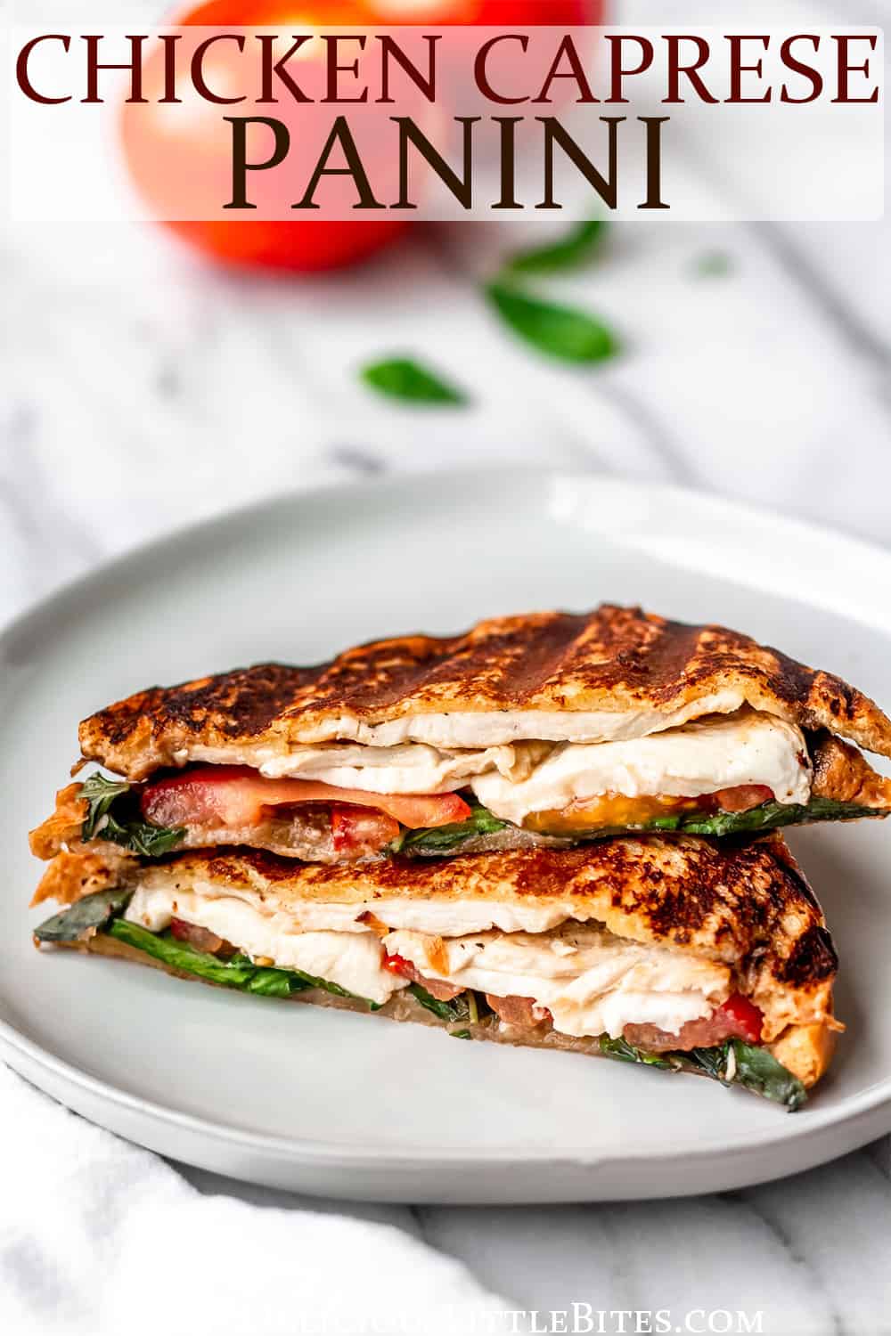 Chicken Caprese Panini - Delicious Little Bites