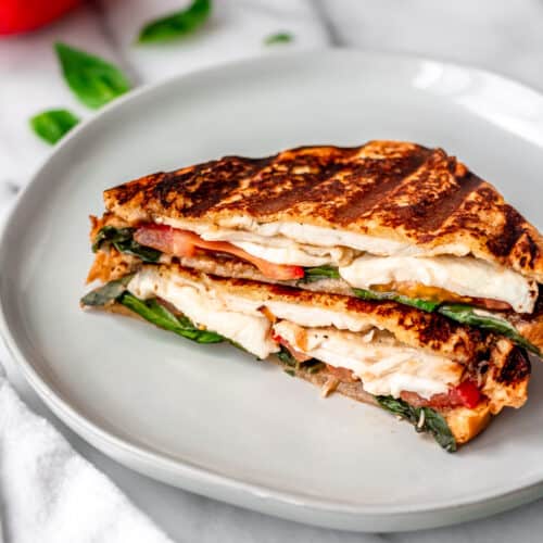 Chicken Caprese Panini - Delicious Little Bites