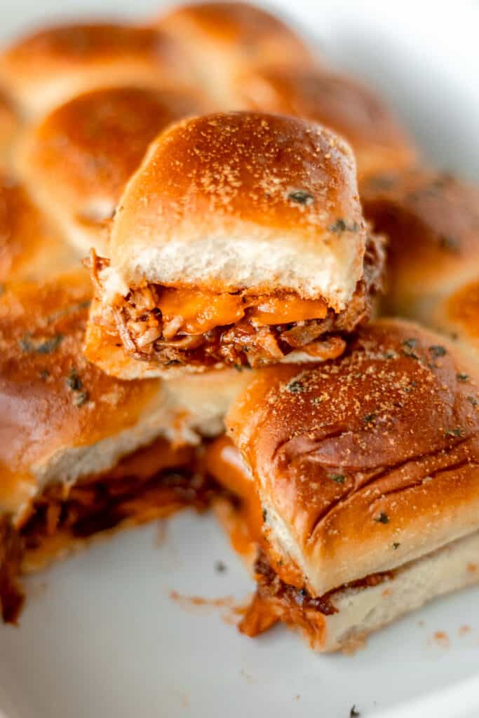 Pulled Pork Sliders on King's Hawaiian Rolls - Delicious Little Bites