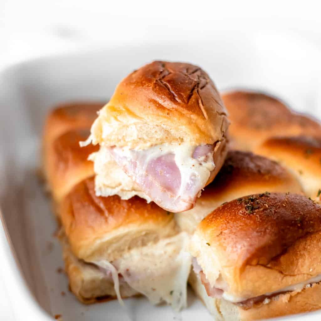 Turkey Sliders on King's Hawaiian Rolls - Delicious Little Bites
