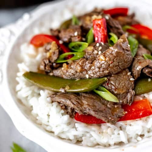 Ginger Beef Stir Fry - Delicious Little Bites