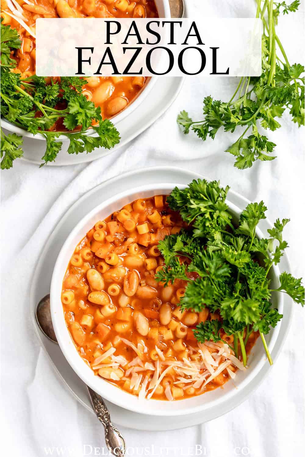 Pasta Fazool (Pasta e Fagioli) - Delicious Little Bites