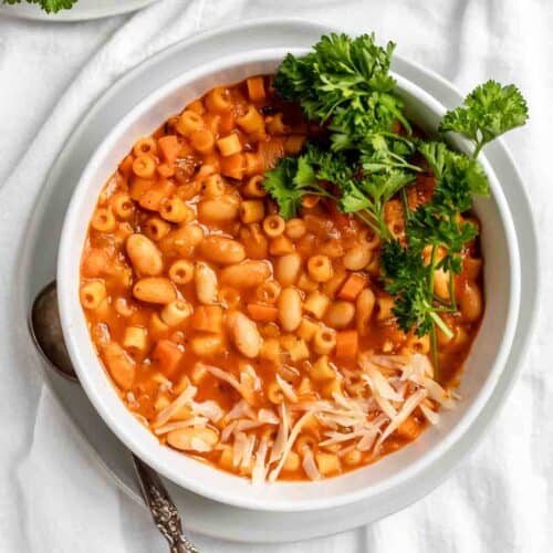 Pasta Fazool (Pasta e Fagioli) - Delicious Little Bites